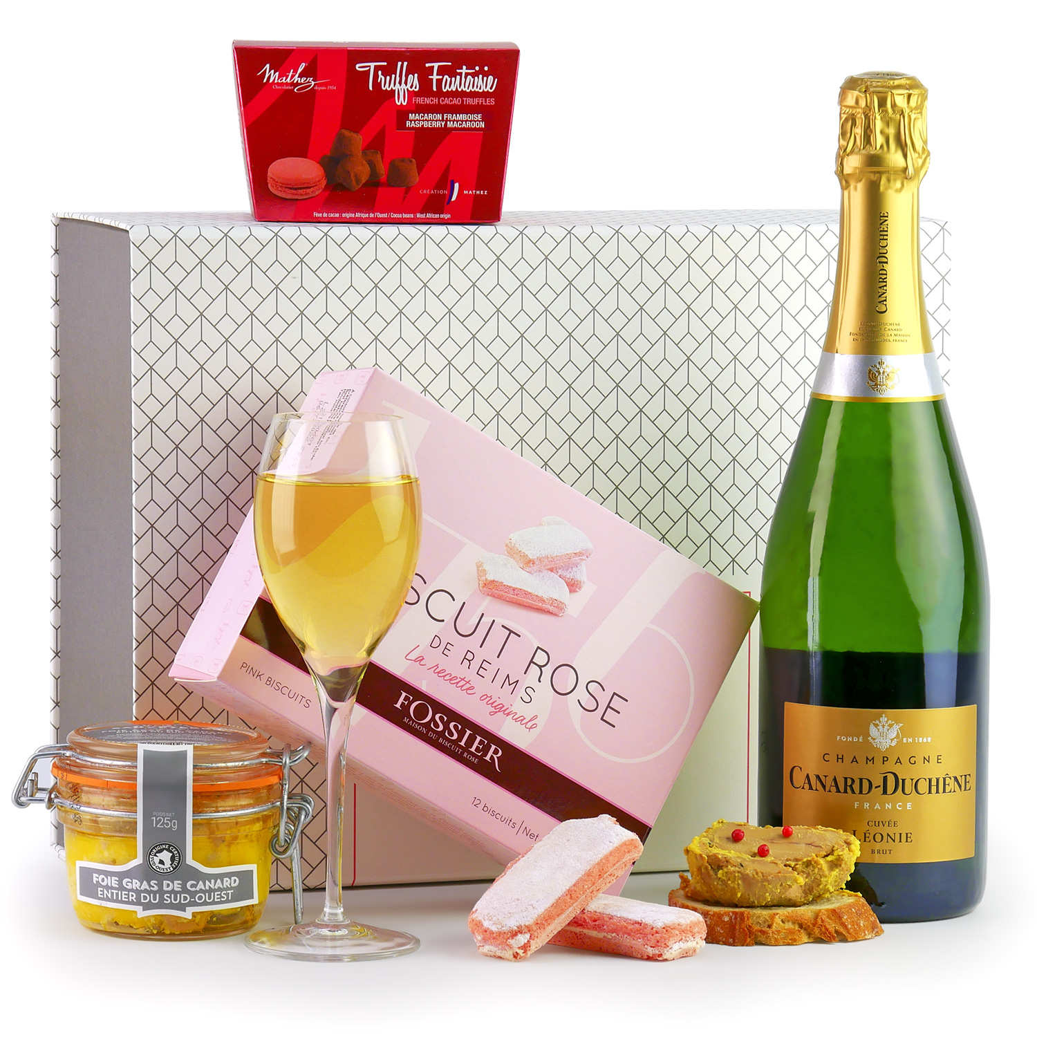 Champagne & Foie Gras Gift Box - BienManger Paniers Garnis