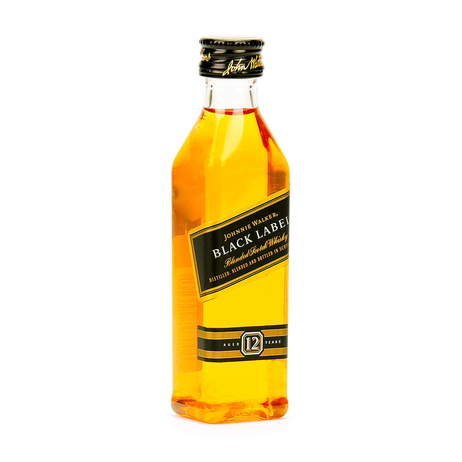 Johnnie Walker Black Label Whisky - Sample bottle - 40% - Johnnie Walker