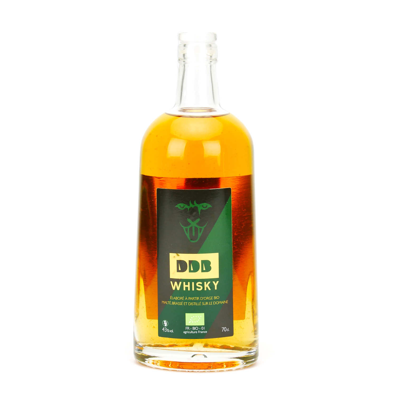 DDB Whisky - Organic French Whisky from Aveyron 43% - Domaine de Bourjac