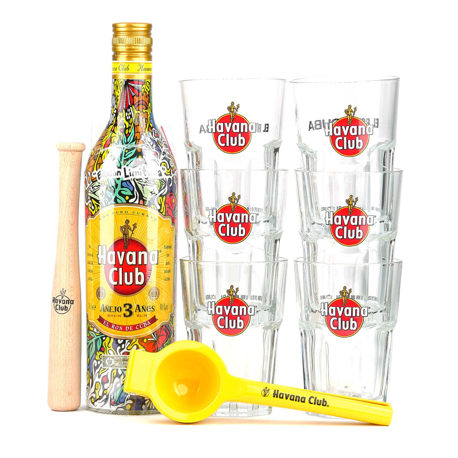 Havana Club 3 years - 6 glasses Mojito kit - Havana Club