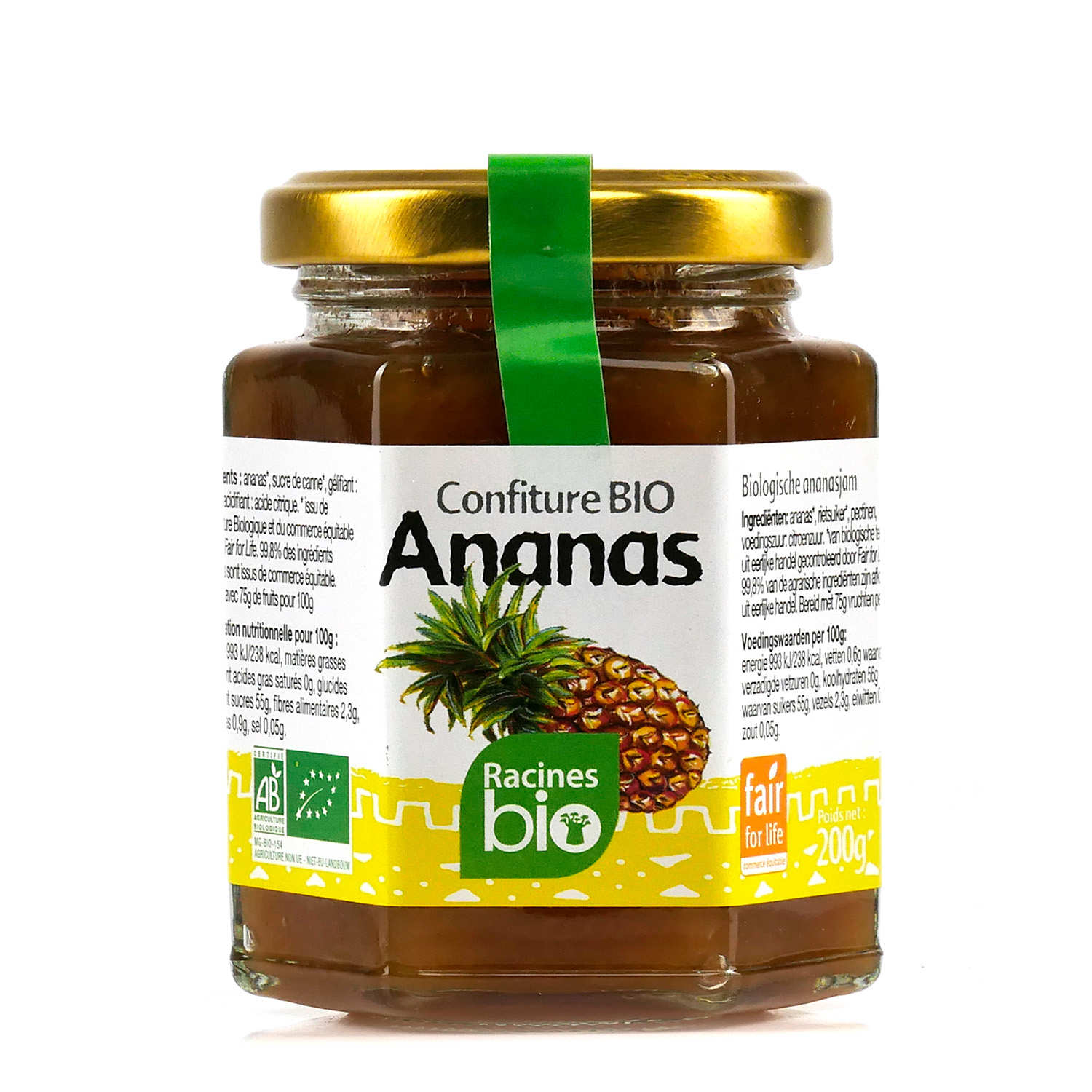 Confiture d'ananas de Madagascar bio - Racines