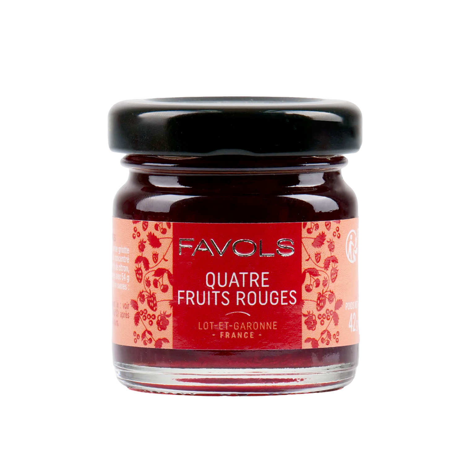 Mini confiture de quatre fruits rouges Favols - Favols
