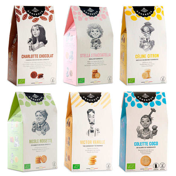 Lot découverte des biscuits bio Generous - Generous