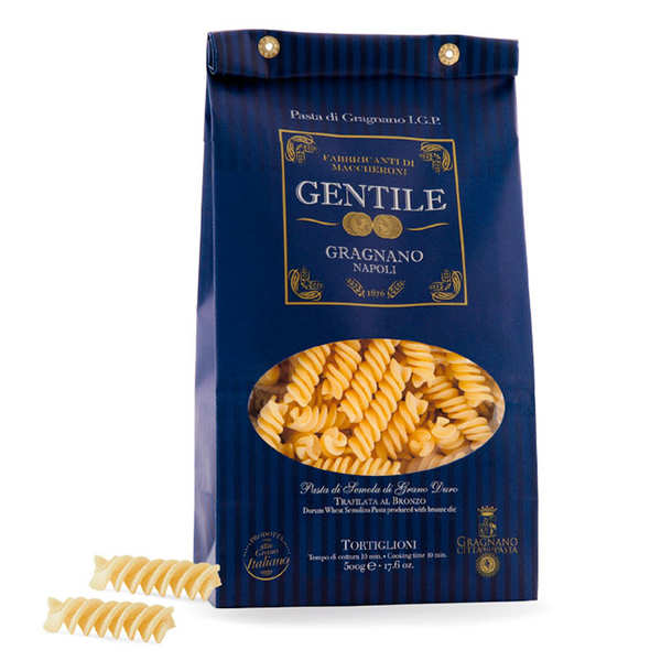 Tortiglioni Italian Pasta - PGI Gragnano - Gentile Pasta