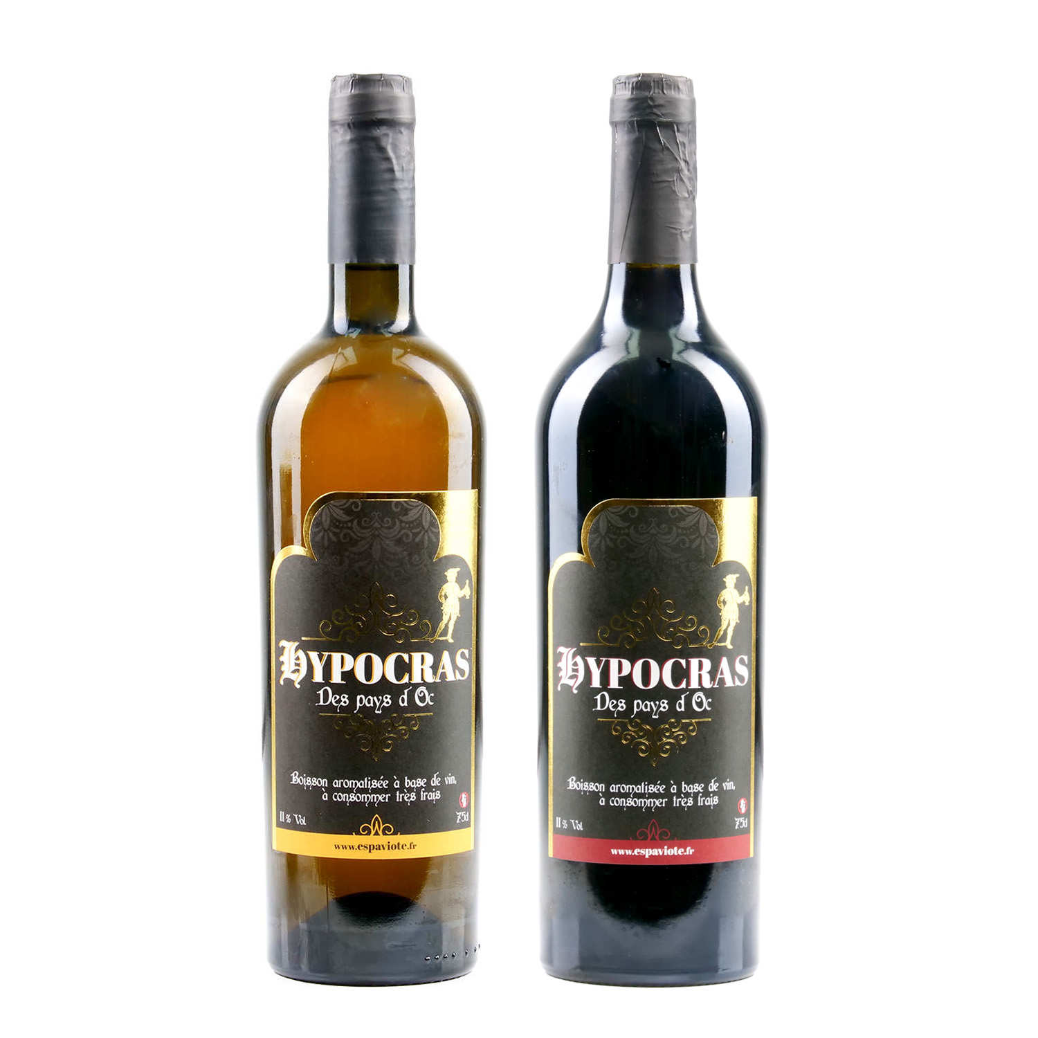 Lot découverte Hypocras médiéval rouge et blanc - L'Espaviote