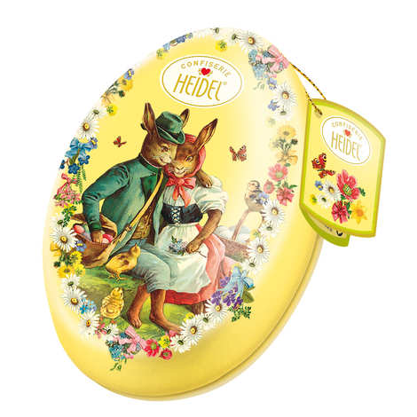 Decorated Egg Garnished with Milk Chocolates - Confiserie Heidel