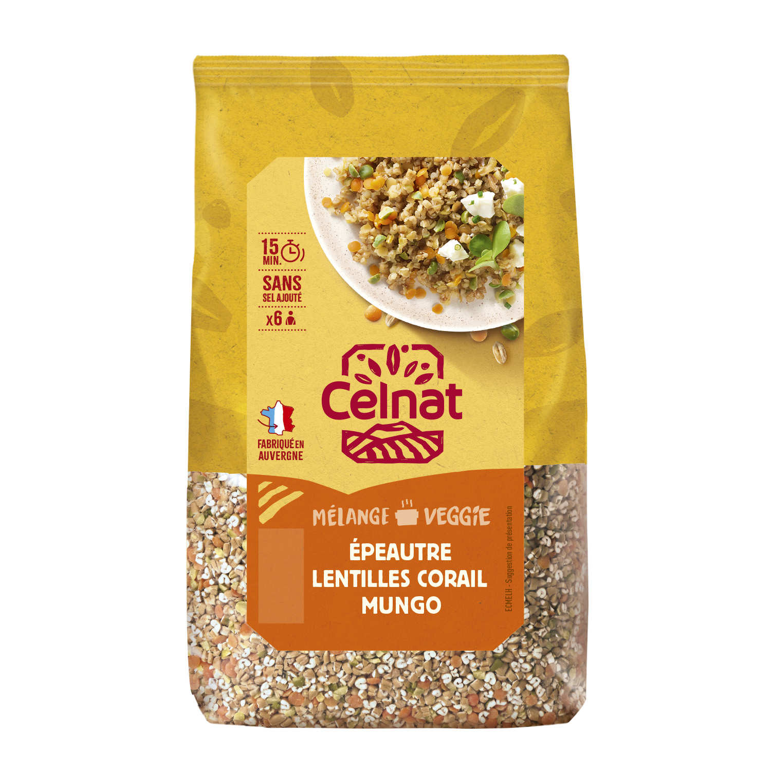 Organic Mix with Spelt, Red Split Lentil and Mungo Bean - Celnat