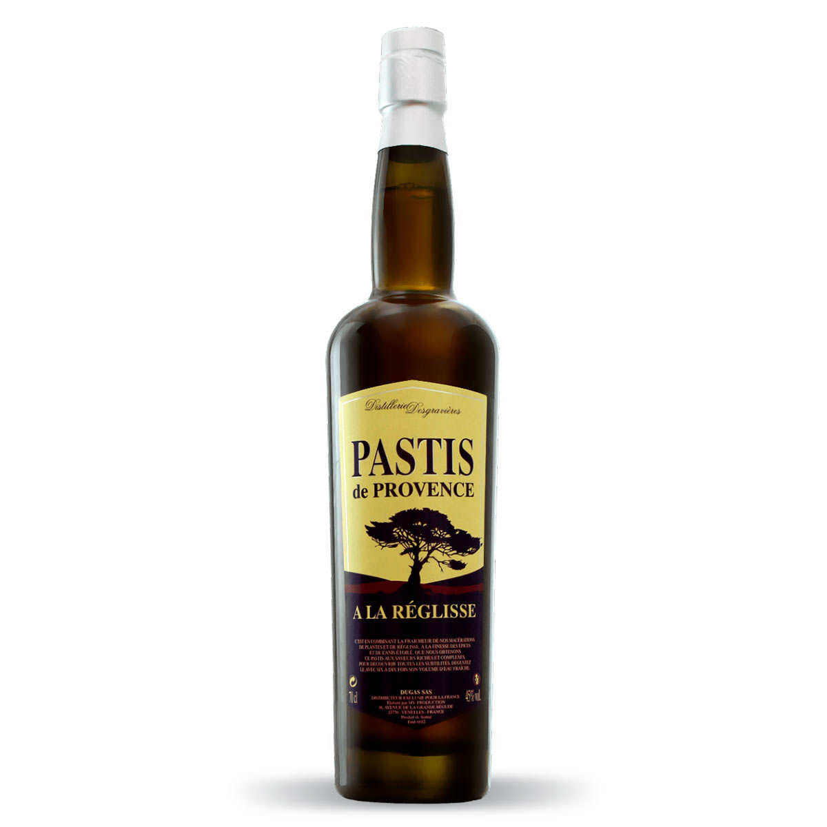 Pastis de Provence à la réglisse 45% - Distillerie Desgravières