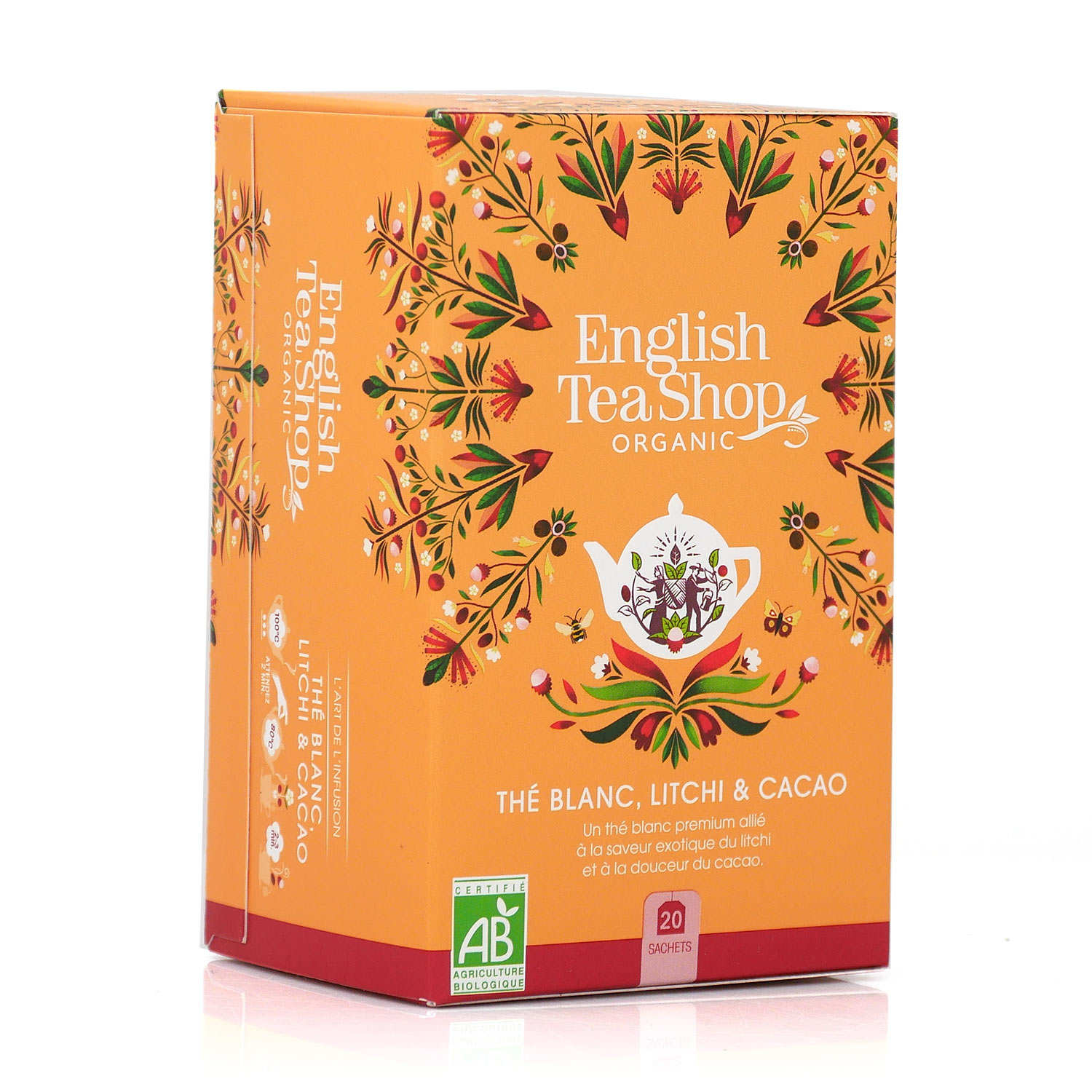 Organic White Tea with Cocoa and Lychee - English Tea Shop
