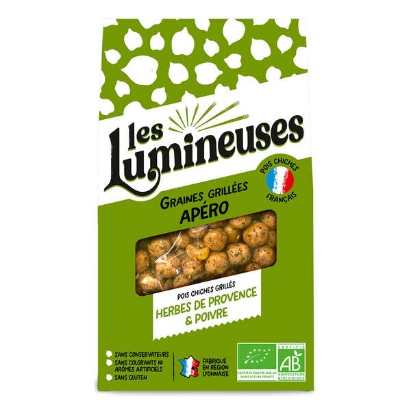 Organic Chikpeas to Crunch - Herbs and Pepper - Chiche!