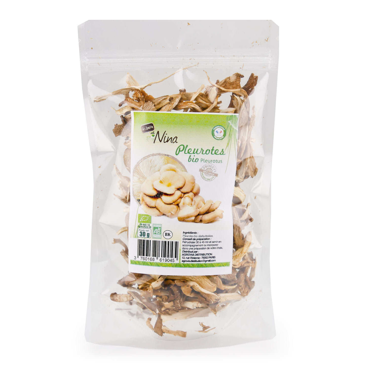 Pleurotes déshydratés bio