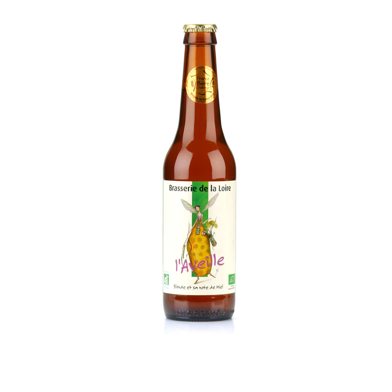 L'Aveille - bière blonde au miel bio 5%