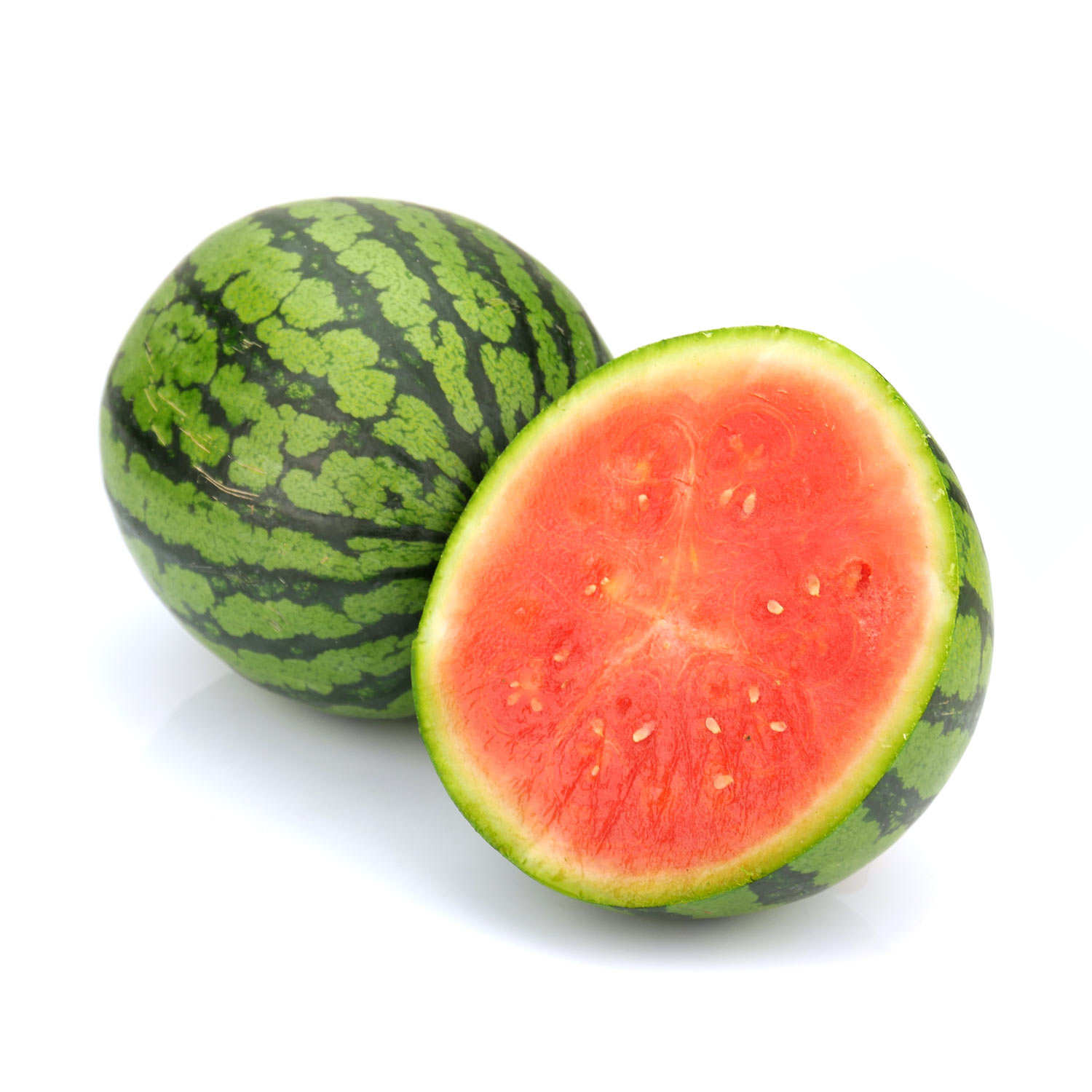 Organic seedless mini tiger watermelon