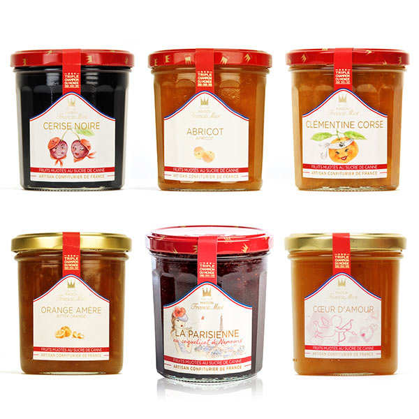 Assortiment découverte des confitures Francis Miot - Maison Francis Miot
