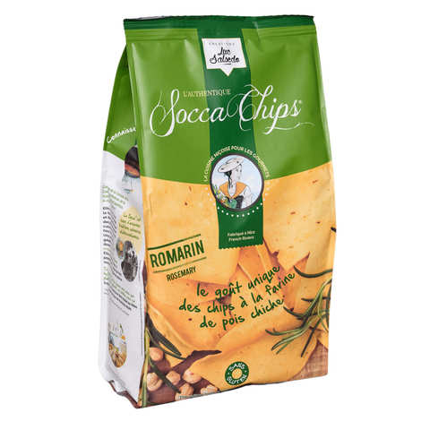 Socca Chips® - Chips de pois chiche au romarin - Socca Chips®