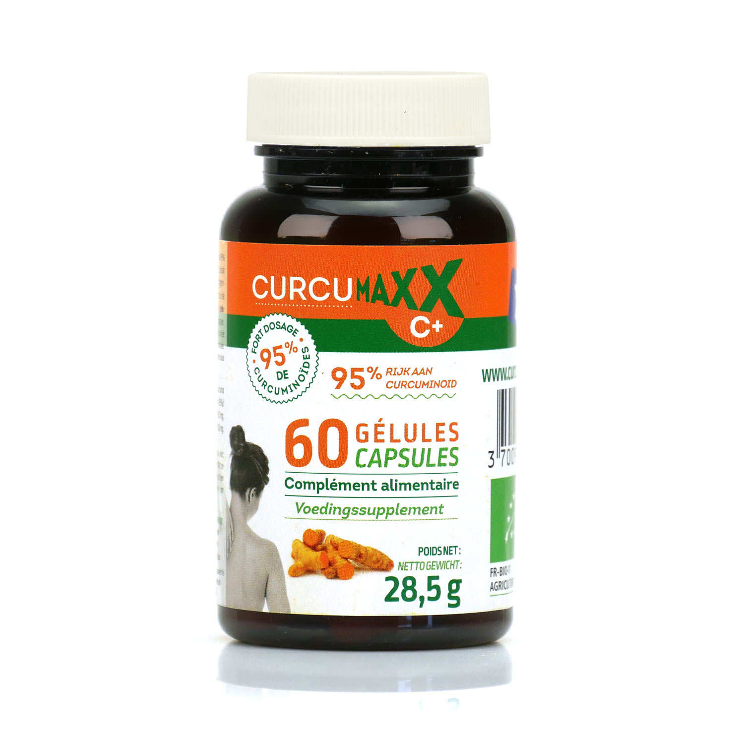 Curcumaxx C+ 95% bio - 60 gélules - Curcumaxx C+