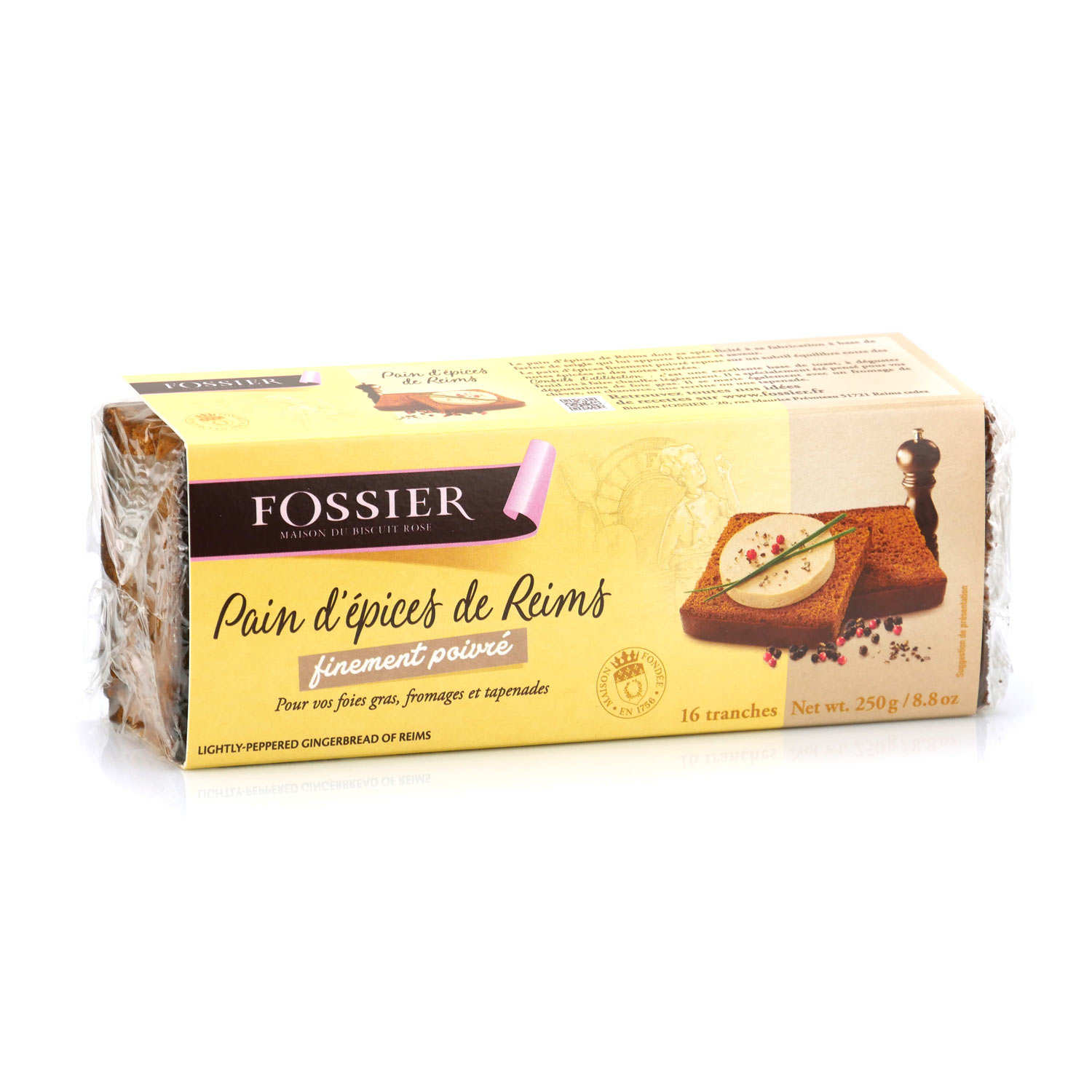 Finely Peppery Gingerbread from Reims - Maison Fossier - Biscuits Fossier
