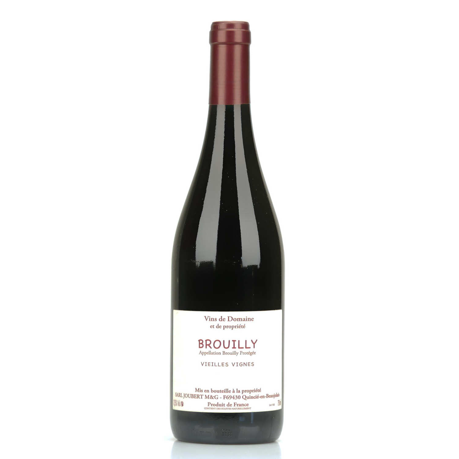 Brouilly Vieilles vignes - vin rouge du Beaujolais sans sulfite ajouté