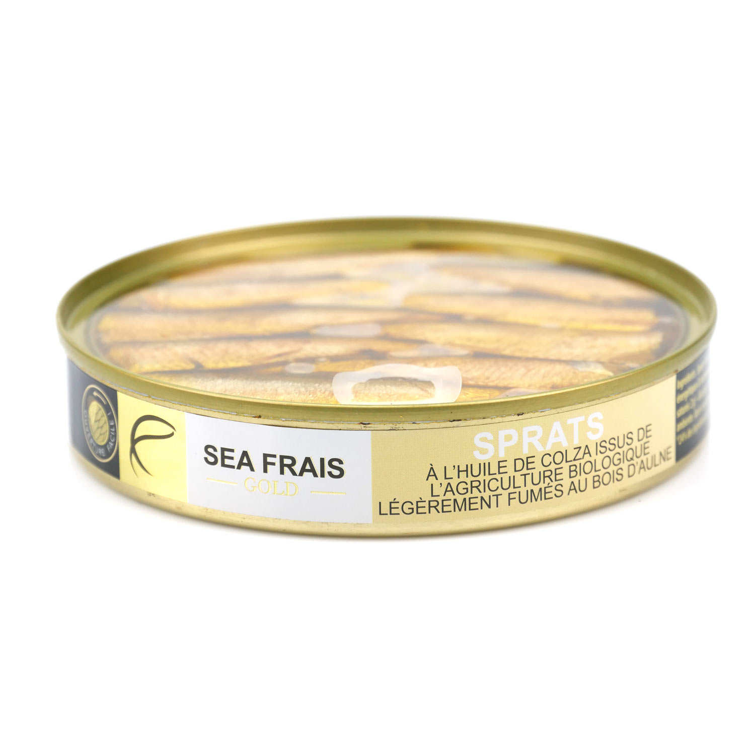 Organic Smoked Sprats in Rapeseed Oil - Sea Frais Gold