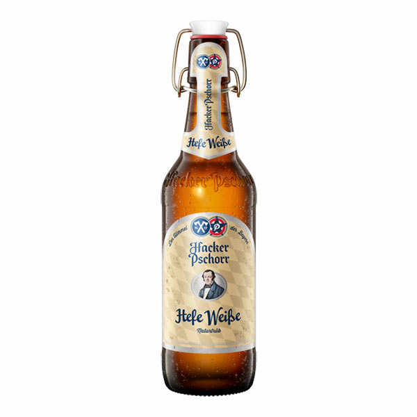 Hacker Pschorr Weissbier Heffe - Bière Allemande 5,5% - Brasserie ...