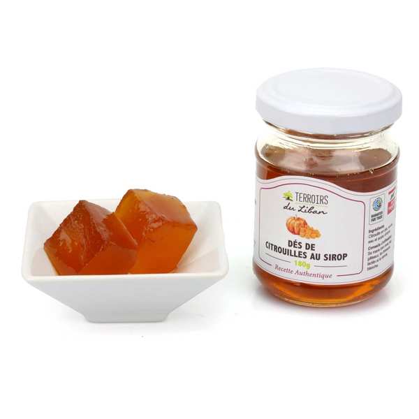 Pumpkin Cubes in Syrup from Lebanon - Terroirs du Liban