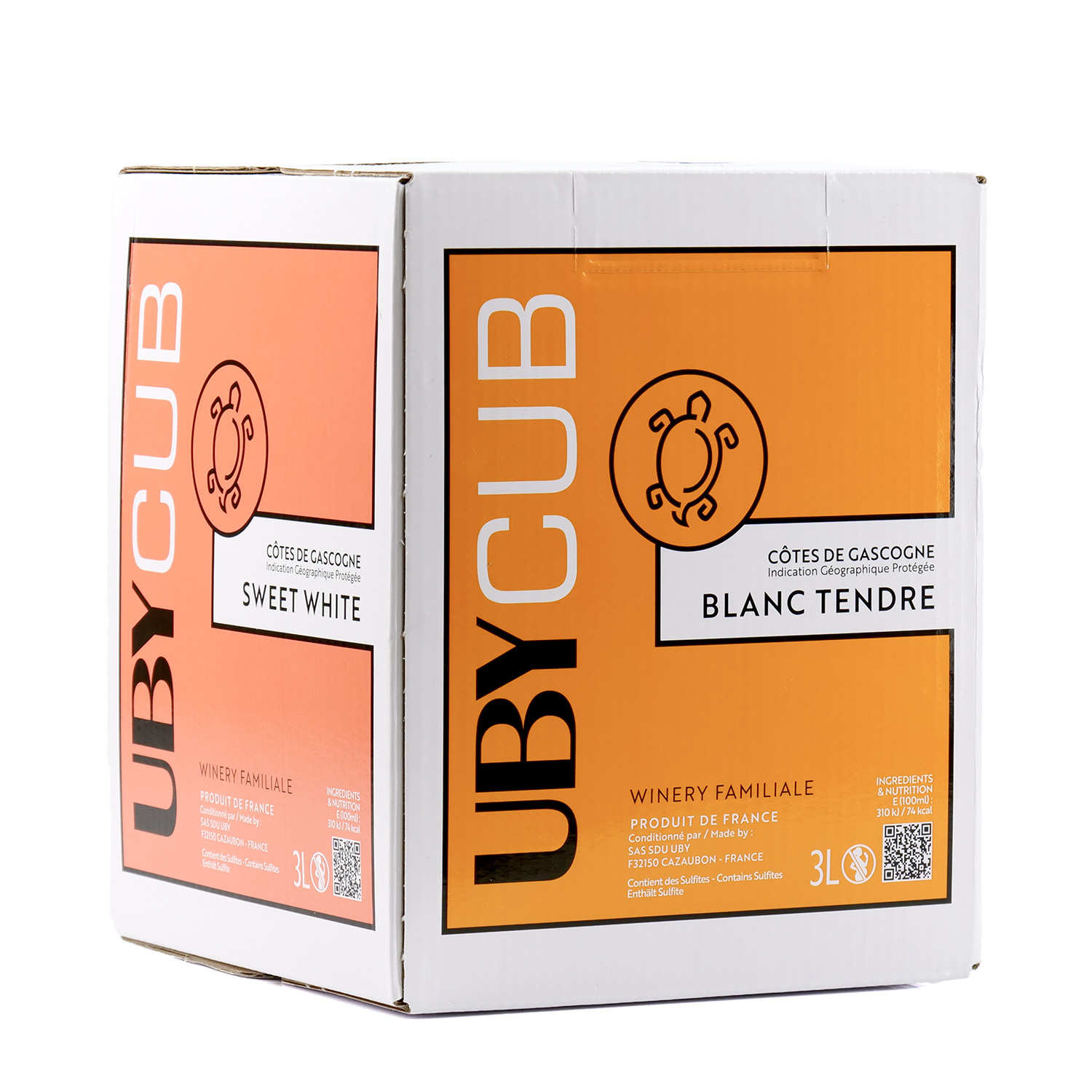 UBY CUB Blanc tendre en Bib 3L - Domaine UBY