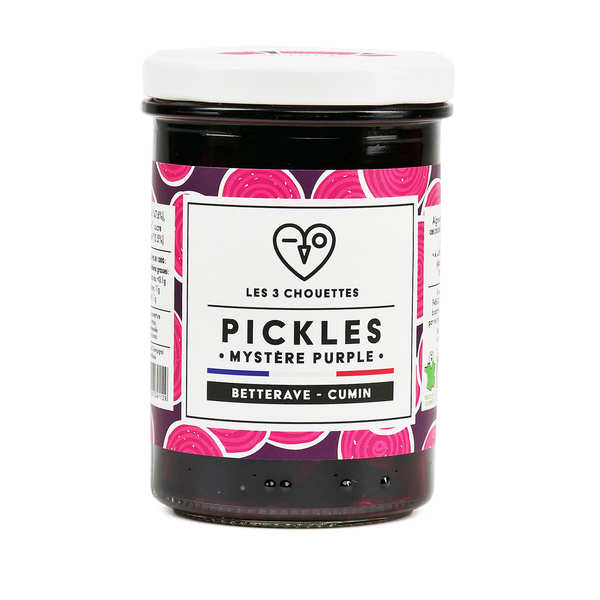 Pickles de betterave et cumin bio - Les 3 Chouettes