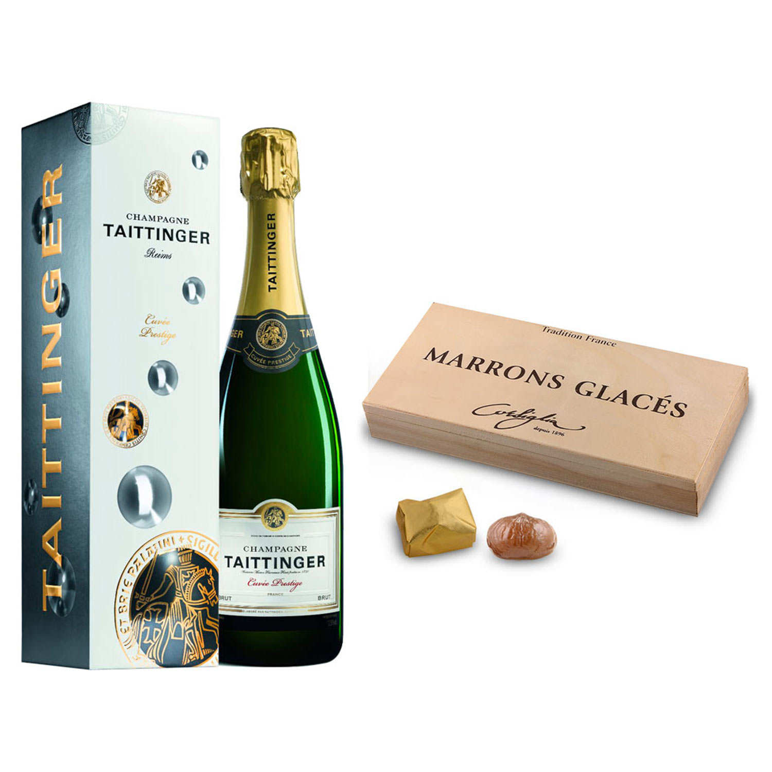 Champagne and candied chestnuts premium offer