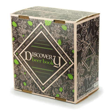 Cardboard box for 6 bottles of beer (book opening)