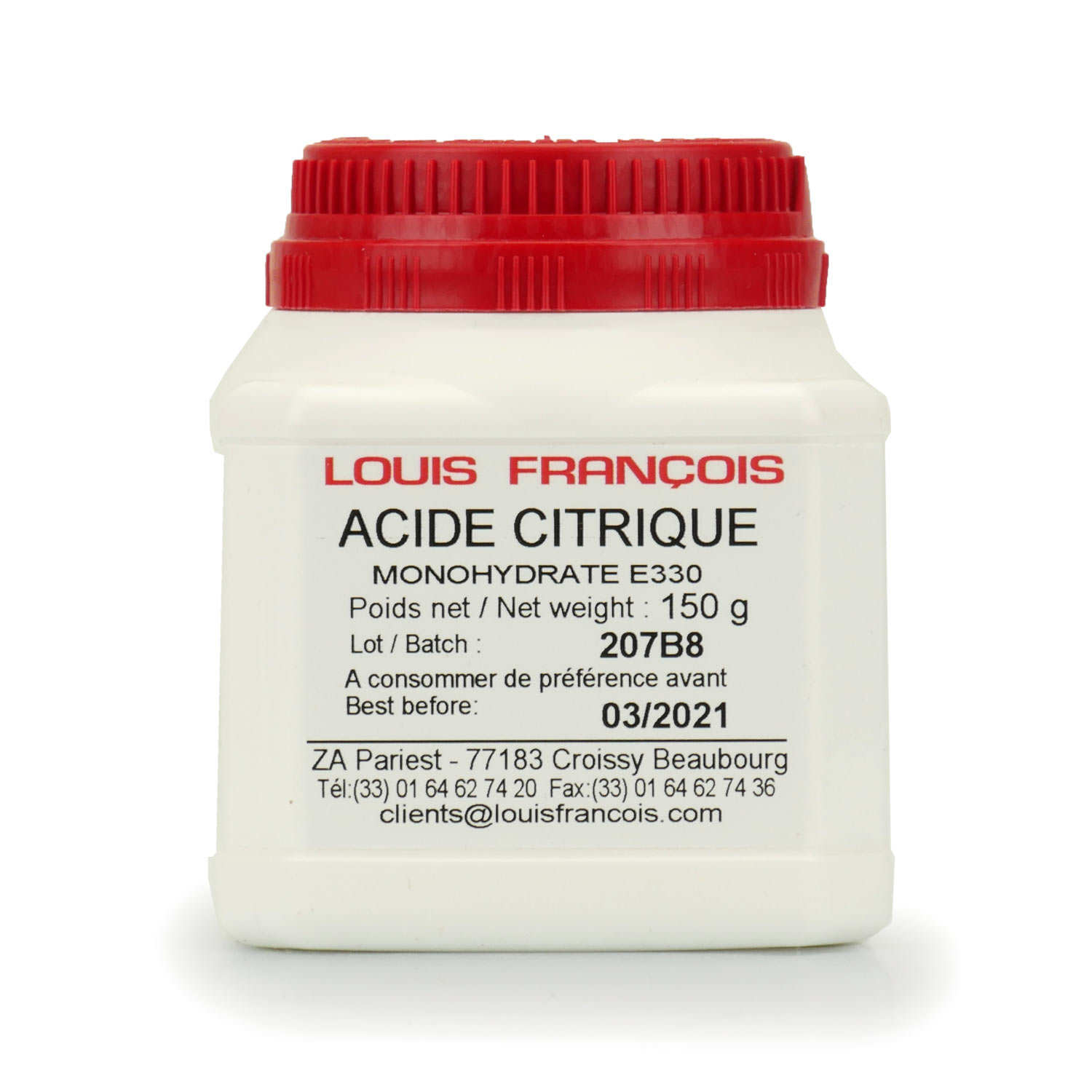 Citric Acid in Powder (E330) - Louis François - Louis François