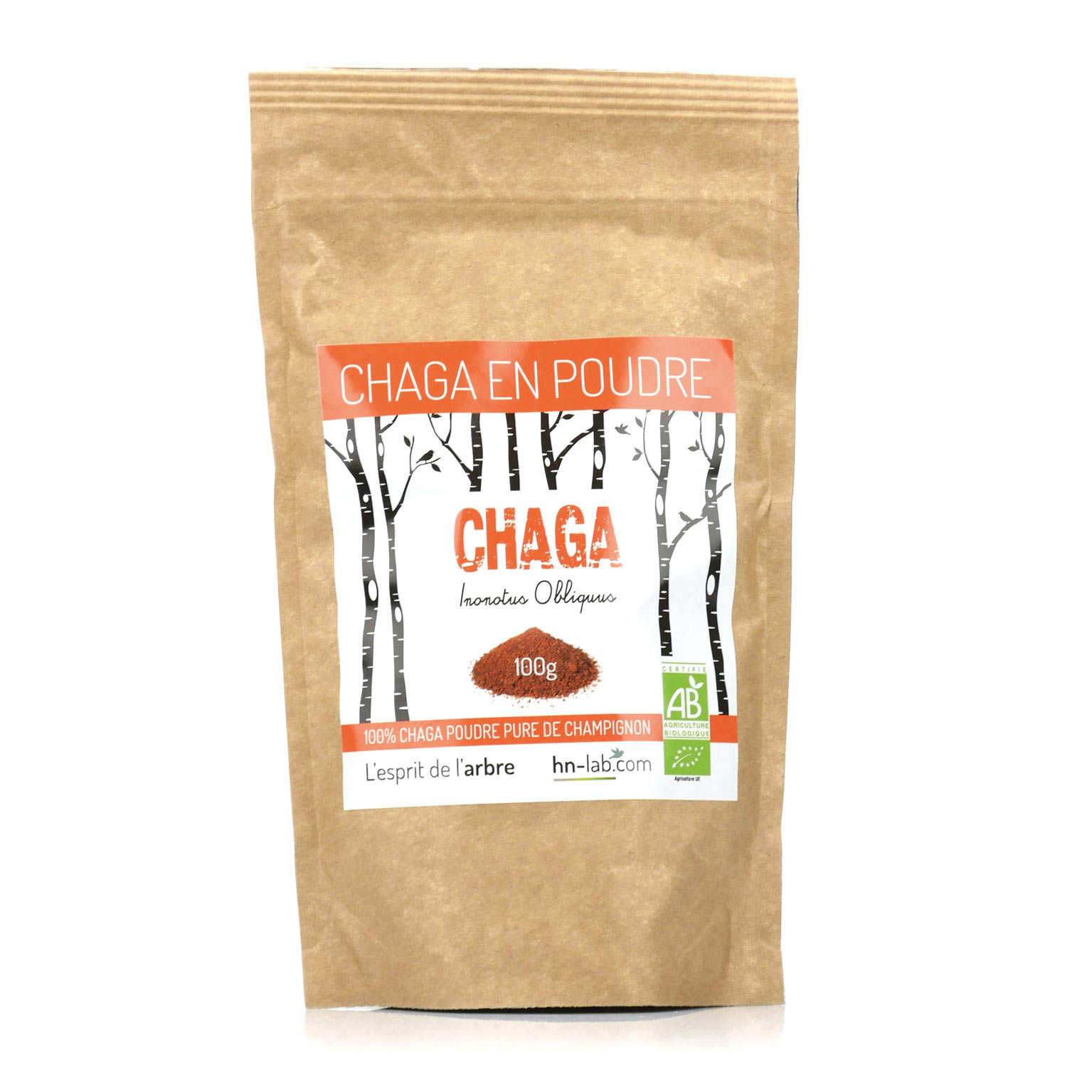 Organic Chaga in Powder - HN-Lab