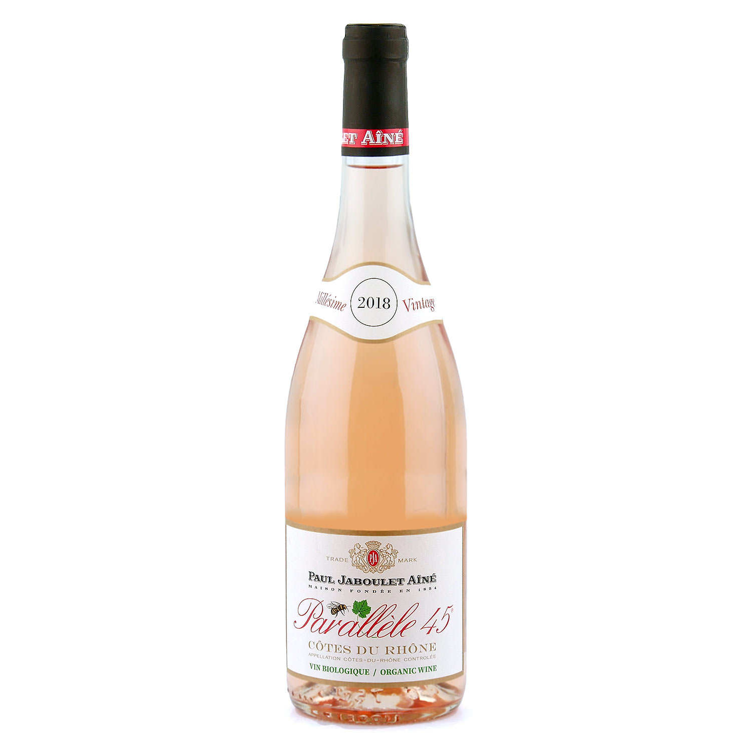 Côtes du Rhône vin rosé Parallèle 45 Bio - Paul Jaboulet Aîné