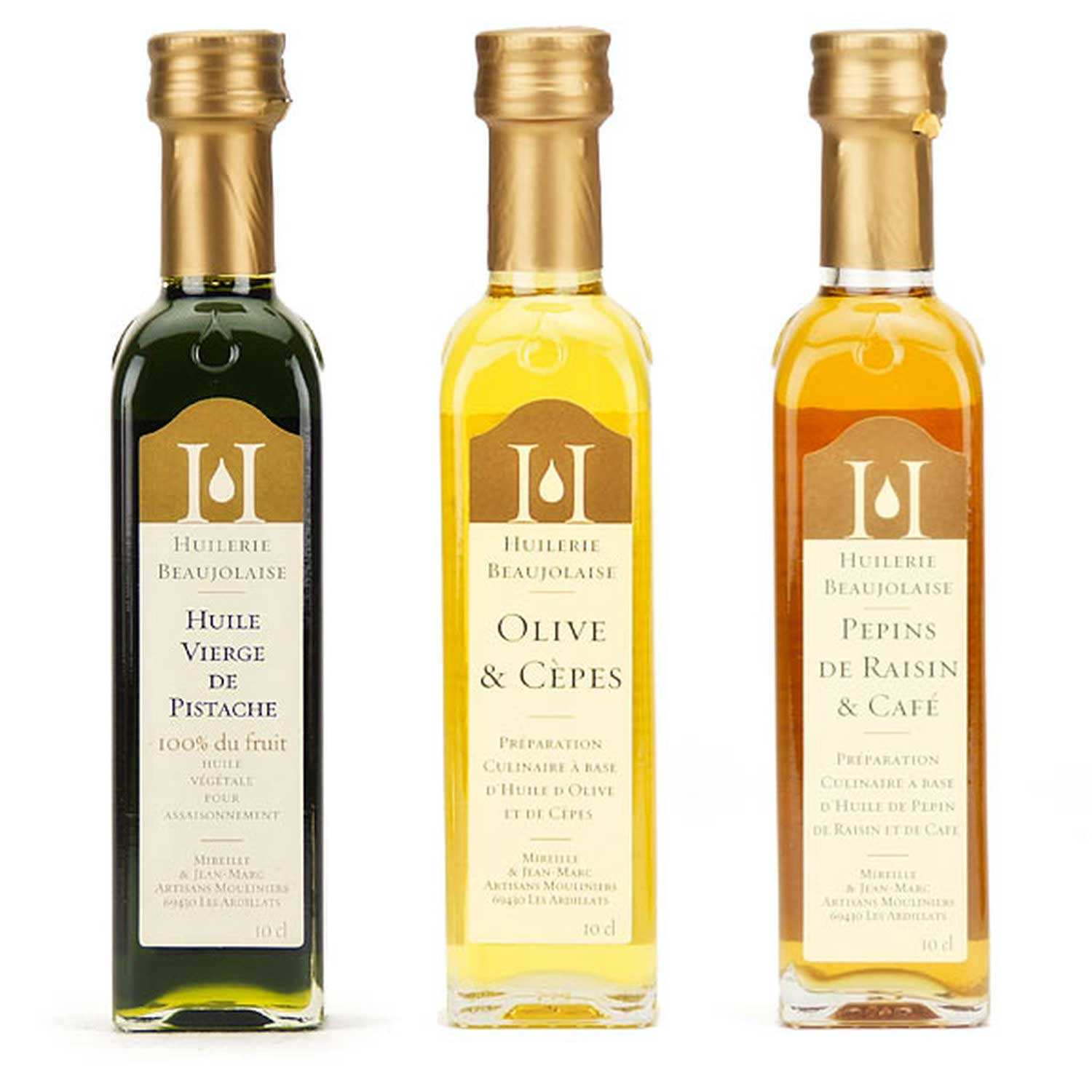 3 Huilerie Beaujolaise oils assortment - Huilerie Beaujolaise