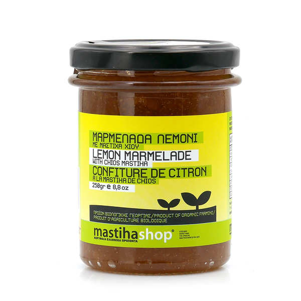 Organic Lemon Marmalade with Mastic - Mastihashop