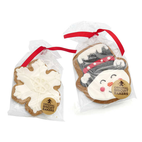 Gingerbread Snowman & Snowflake - Image On Food