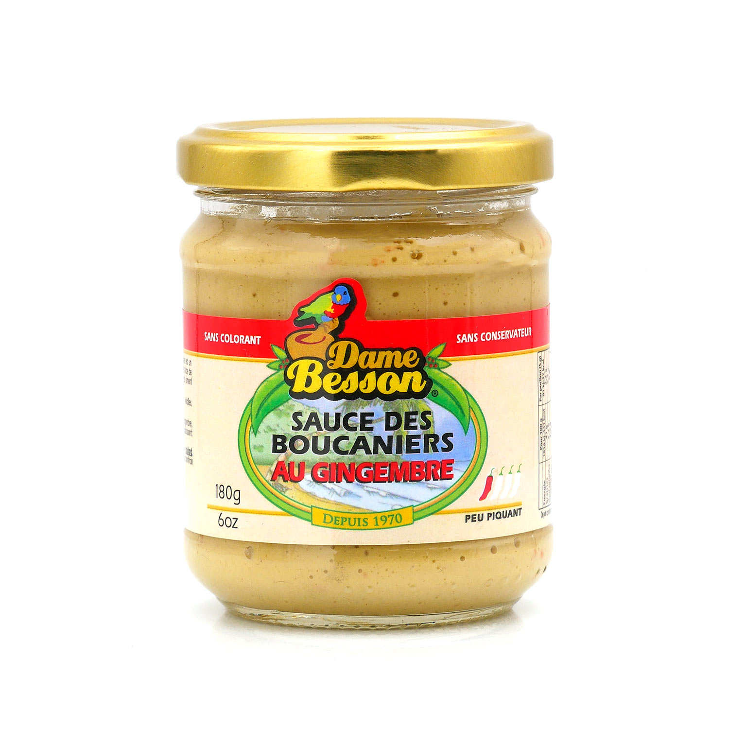 Sauce des boucaniers au gingembre - Dame Besson