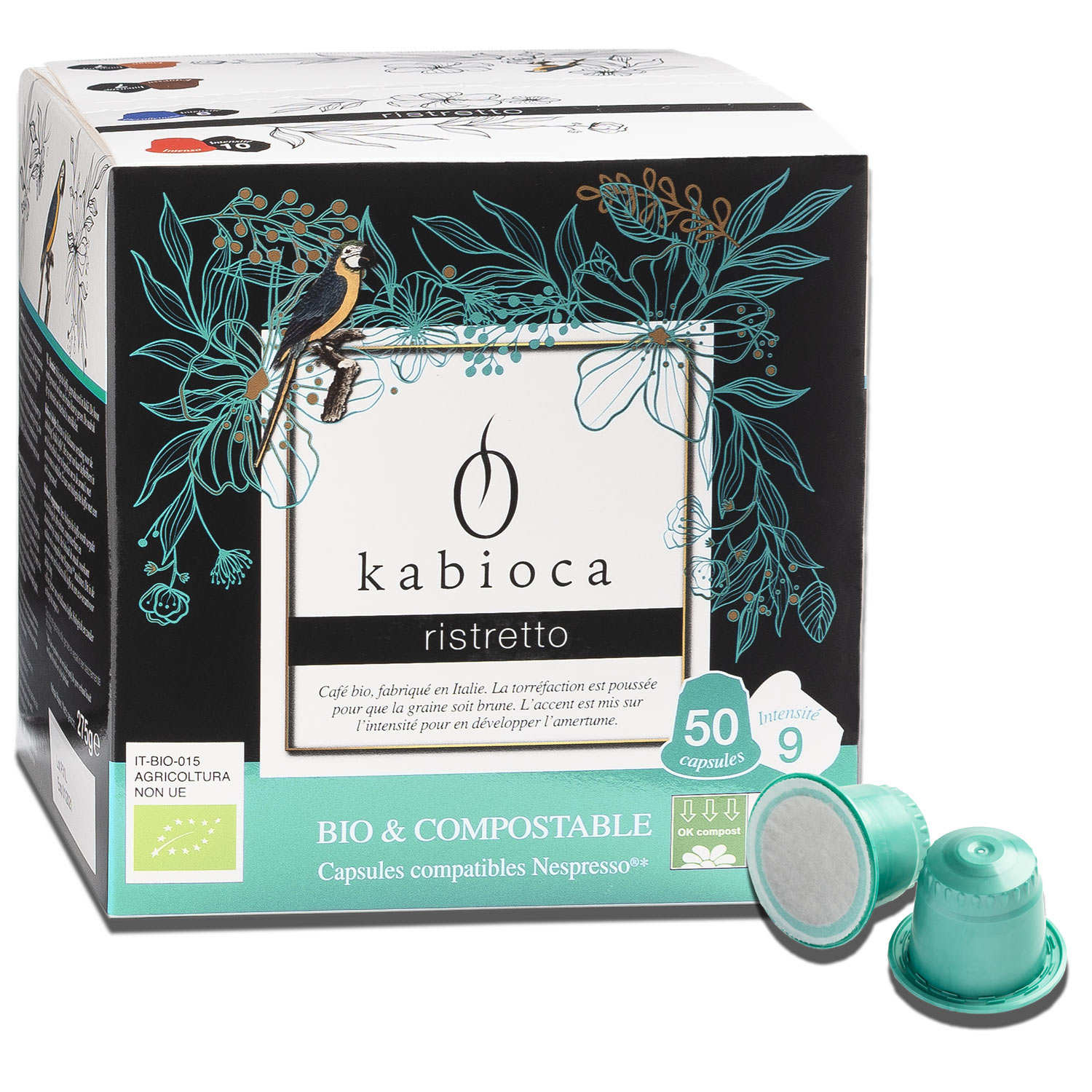 Organic deca coffee - Nespresso® compatible capsules - Strength 3/10