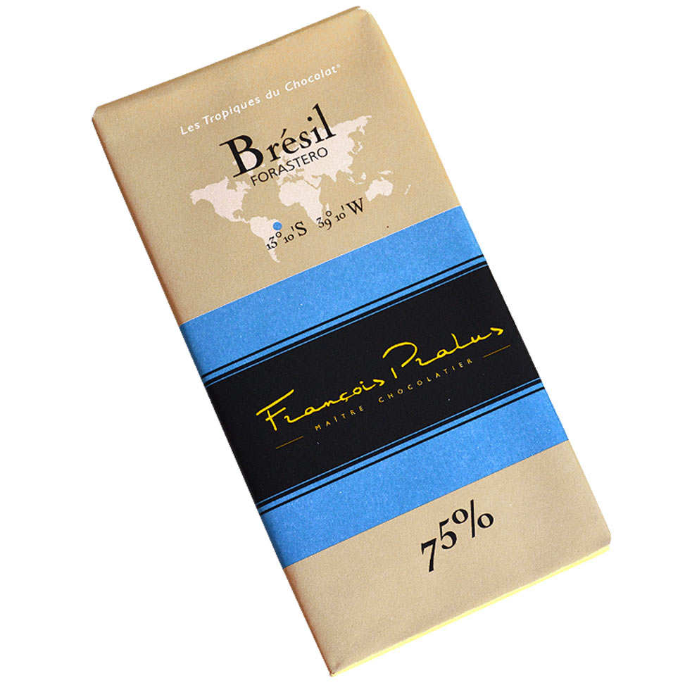 Brazil forastero chocolate bar 65% - Chocolats François Pralus
