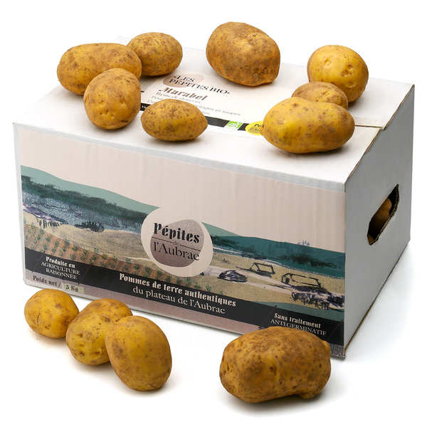 Marabel organic potatoes - standard size 35/70 - Pépites de l'Aubrac