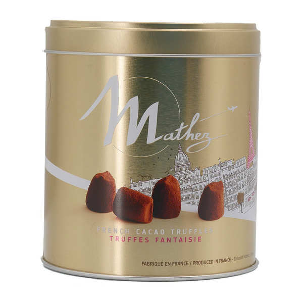 Marc de Champagne Chocolate Fantaisie Truffles in Travel Tin Box ...