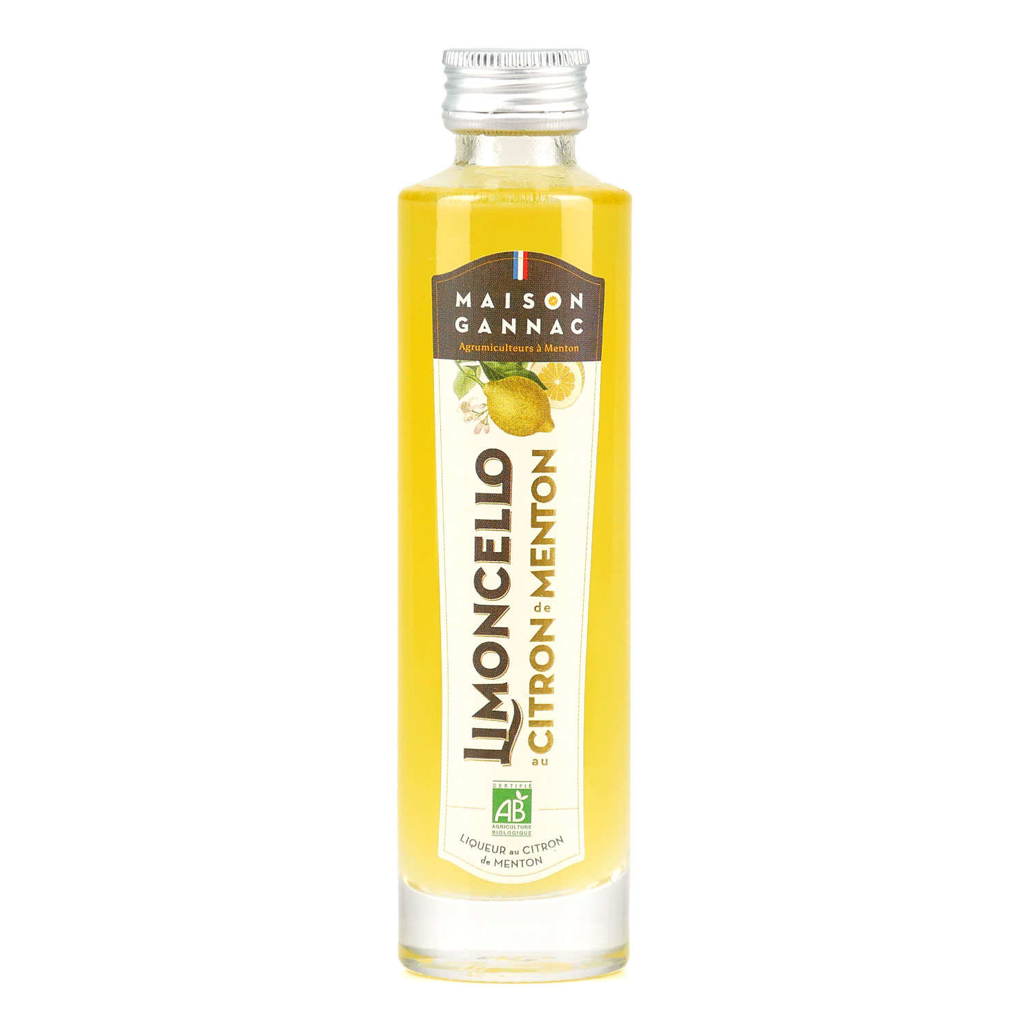 Miniature of organic limoncello with Menton IGP lemon 28% - Maison Gannac