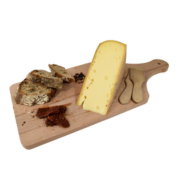 Raclette Badoz with raw milk Prestige and white wine from Jura