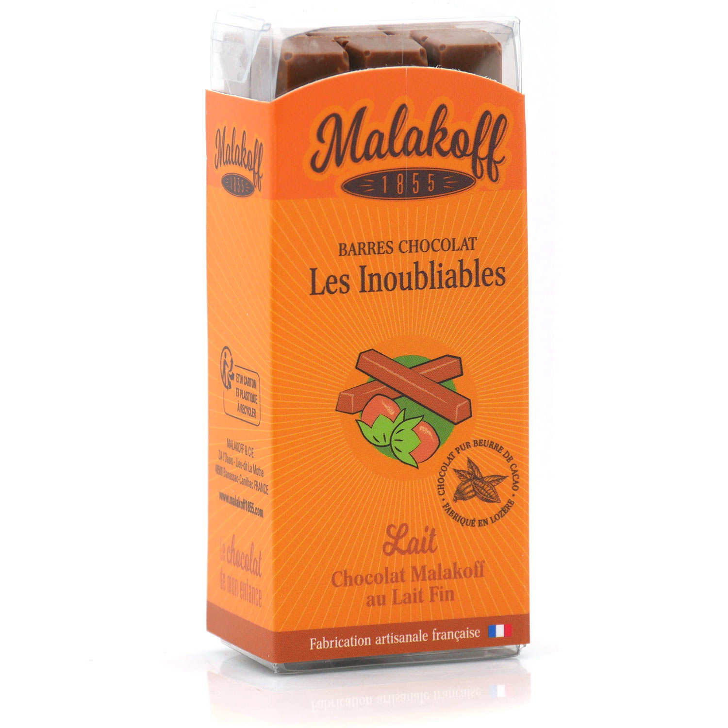 Malakoff 1855 Milk chocolate bars without individual packaging ...