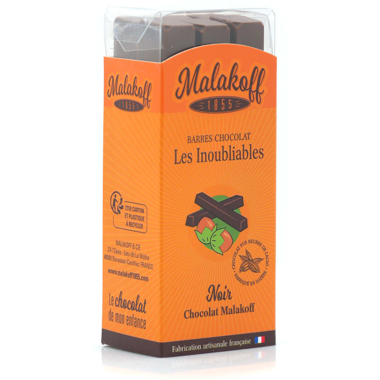 Malakoff dark chestnuts chocolate bars without individual packaging ...