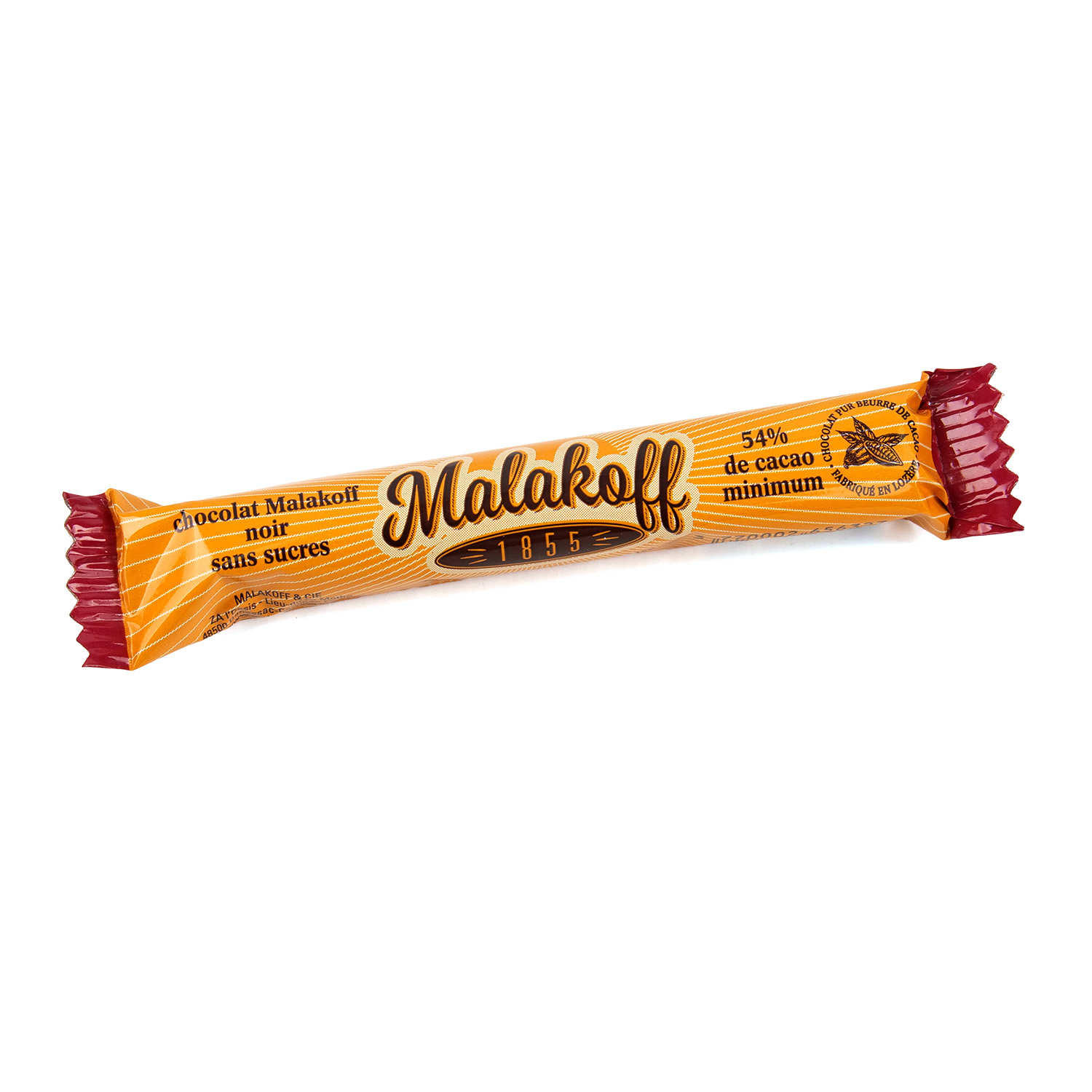 Malakoff 1855 Sugar Free Dark Chocolate Bar - Malakoff & Cie