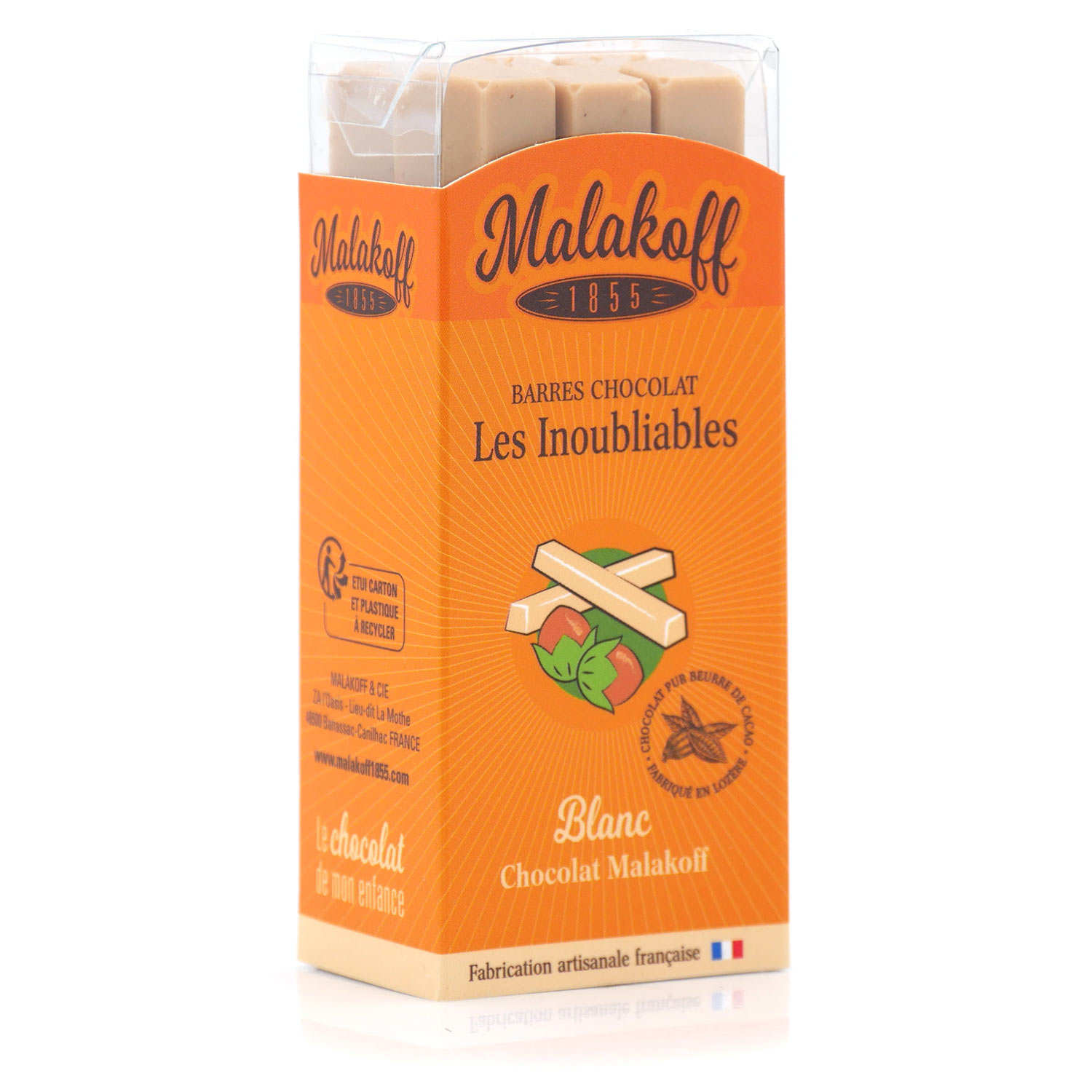 White chocolate with chestnuts Malakoff 1855 without individual ...