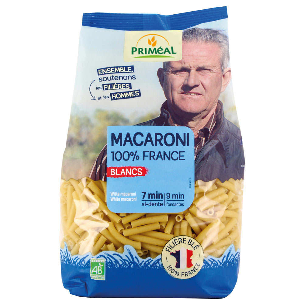 Macaroni bio 100% Français - Priméal