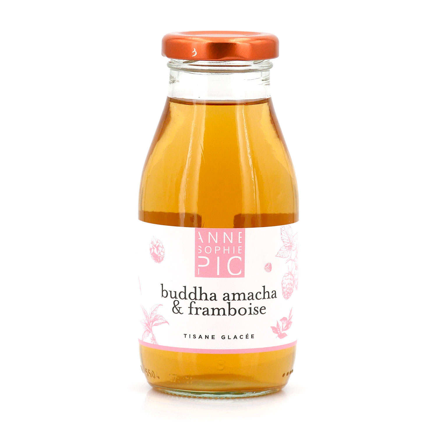 Buddha amacha and raspberry iced tea