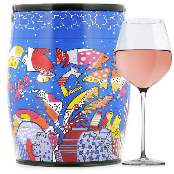 Bib'Art Emilie Guerbois rosé wine Le Benjamin de Puech Haut - Château ...