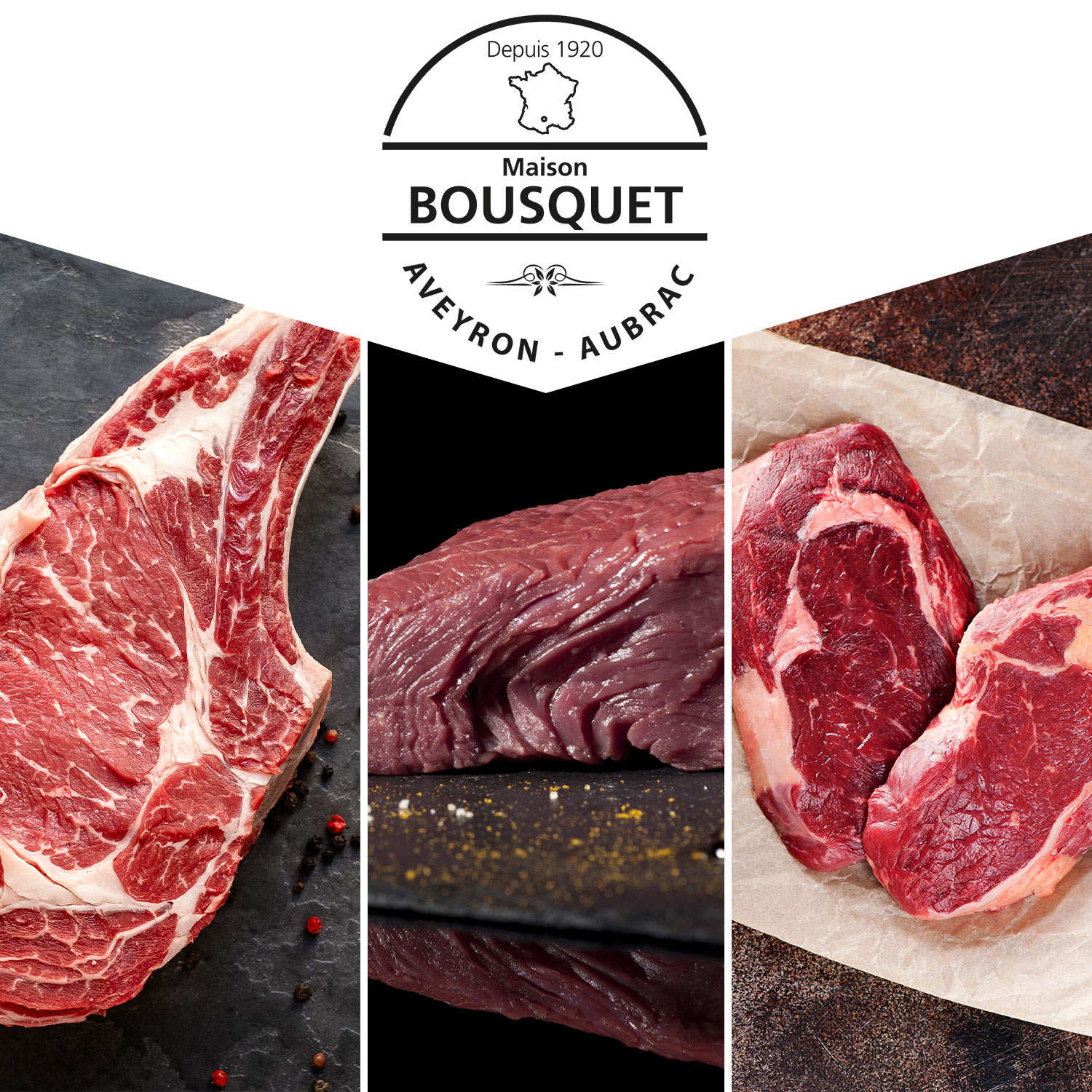 Gourmet meat pack "Beef from Aubrac" 3kg